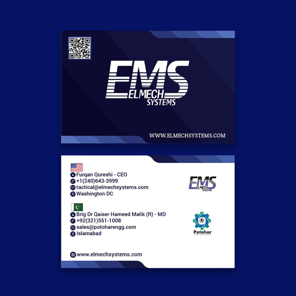 EMS – Elmech Systems Business Card Design - ScriptExp Private Limited
